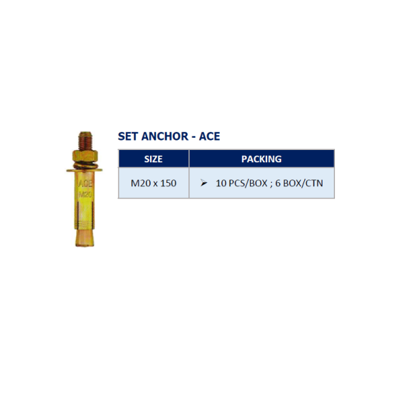 Set Anchor – ACE – SOONG WUNG INDUSTRIAL SDN BHD 顺文工业有限公司