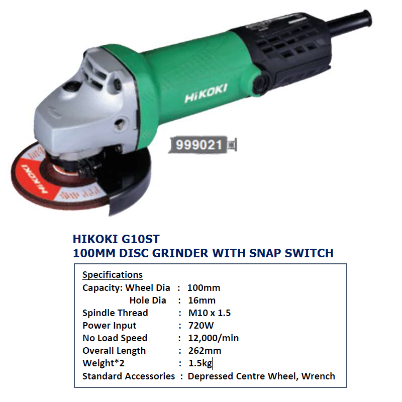 HIKOKI G10ST – SOONG WUNG INDUSTRIAL SDN BHD 顺文工业有限公司